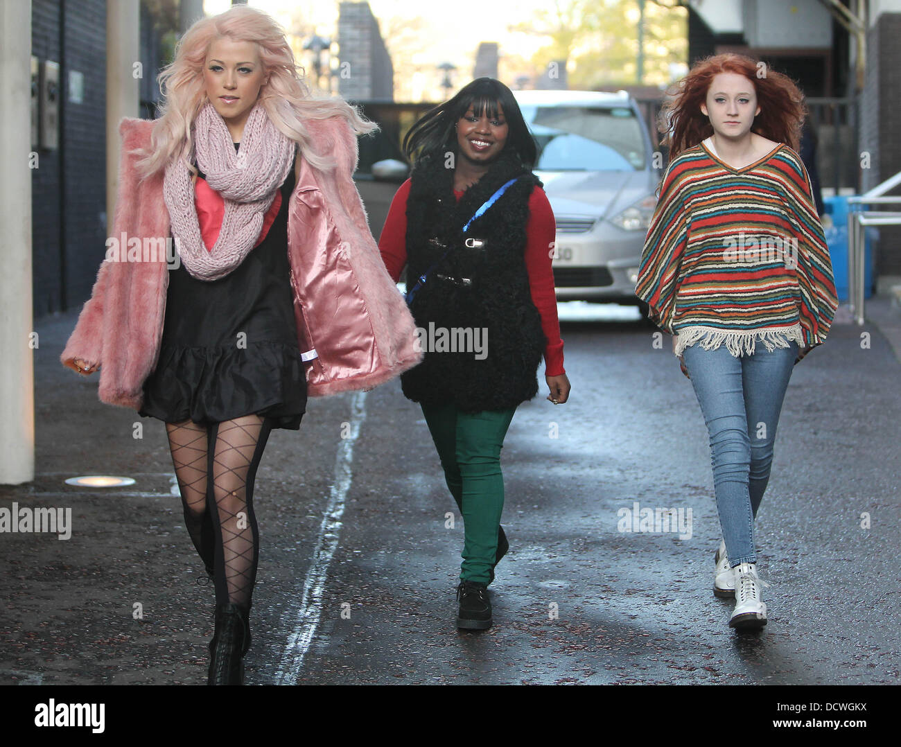 X Factor finalists, Amelia Lily, Misha Bryan and Janet Devlin at the ...