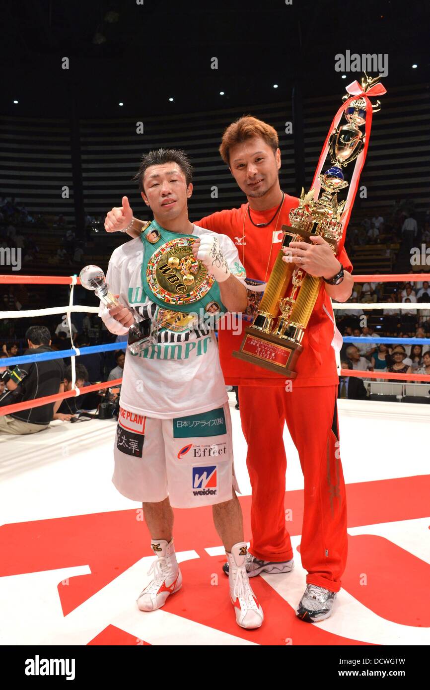 (L-R) Akira Yaegashi (JPN), Koji Matsumoto, AUGUST 12, 2013 - Boxing ...
