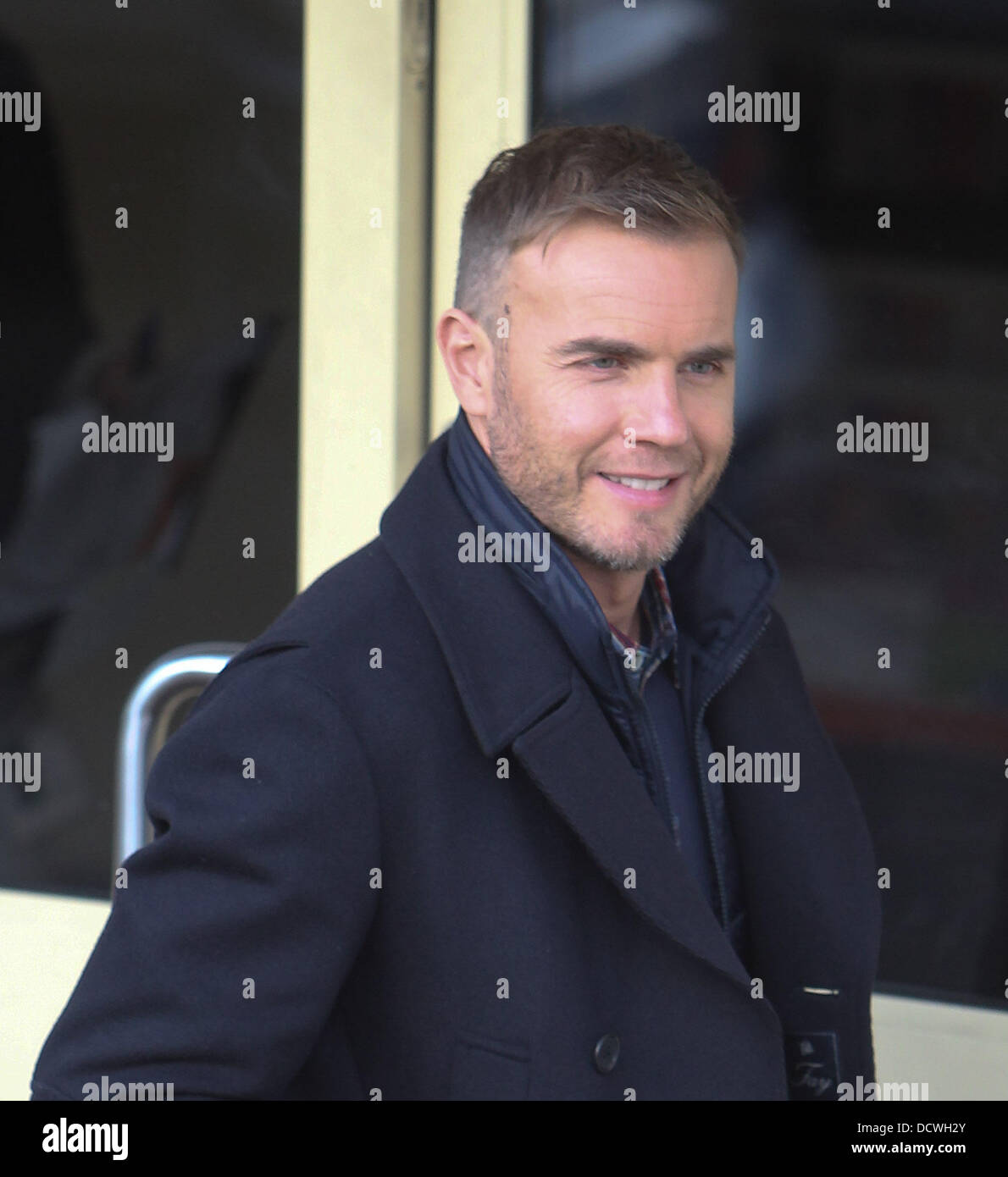 Gary Barlow X Factor Judges and Contestants arriving at the rehearsal ...