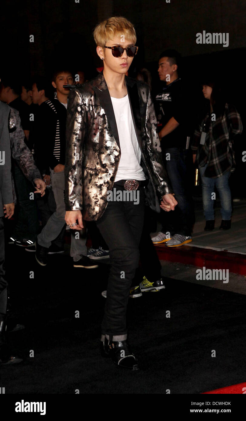 Band member of BEAST 2011 Billboard KPOP Masters at MGM Grand Garden ...