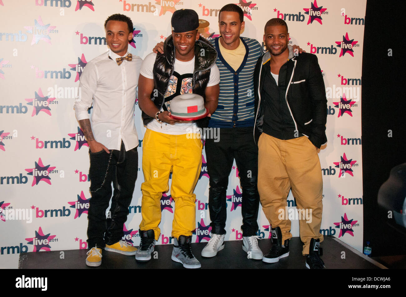 JLS Backstage at BRMB Live 2011 Birmingham, England - 26.11.11 Stock ...