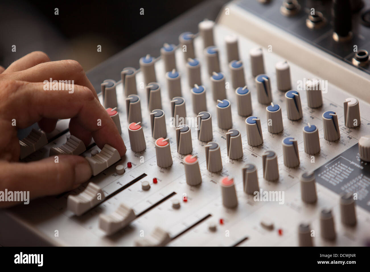 Electronic mixer controls knobs hi-res stock photography and images - Alamy