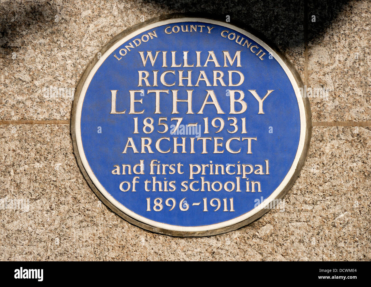 William richard lethaby architect blue plaque hi-res stock photography ...