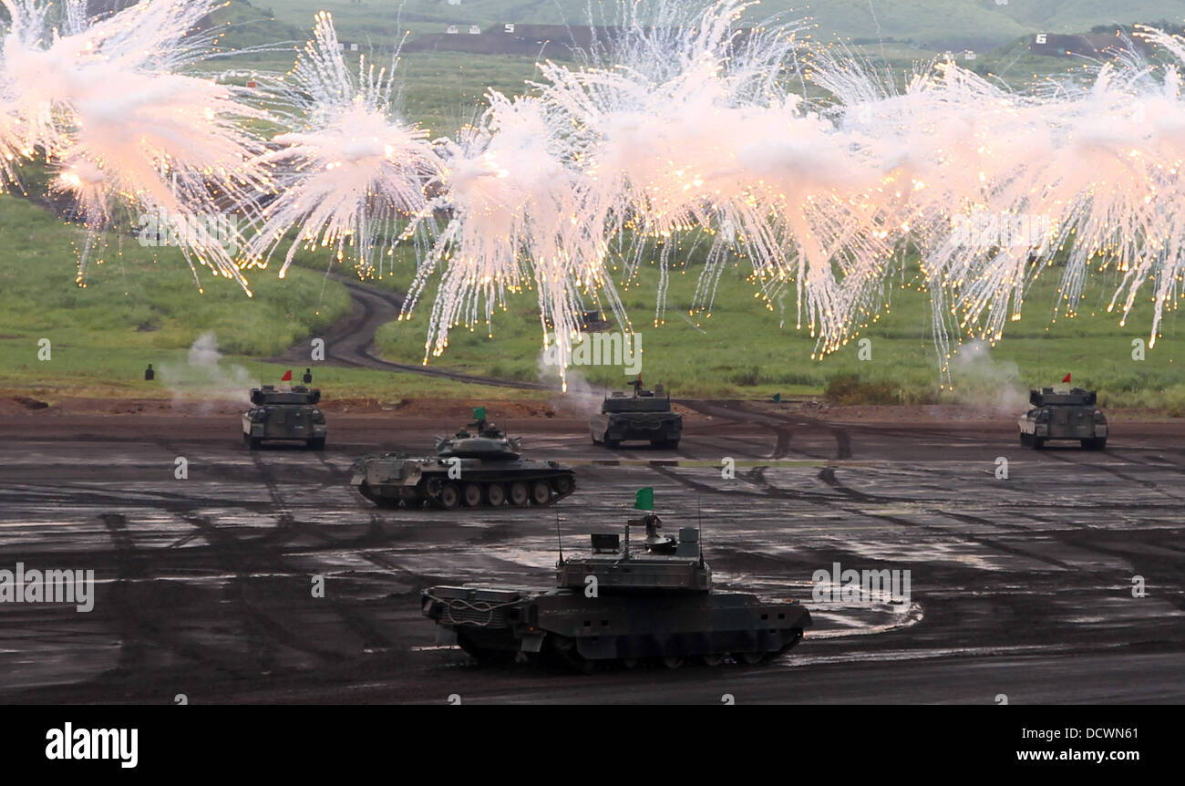 Gotemba, Japan. 22nd Aug, 2013. Japan Ground Self-Defense Force ...