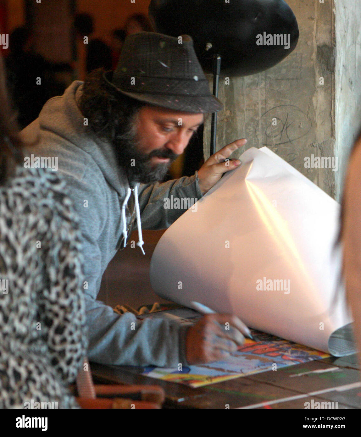 Mr. Brainwash, real name Thierry Guetta Christian Audigier and his ...