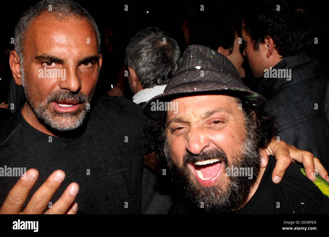 Christian Audigier and Mr. Brainwash, real name Thierry Guetta attend ...