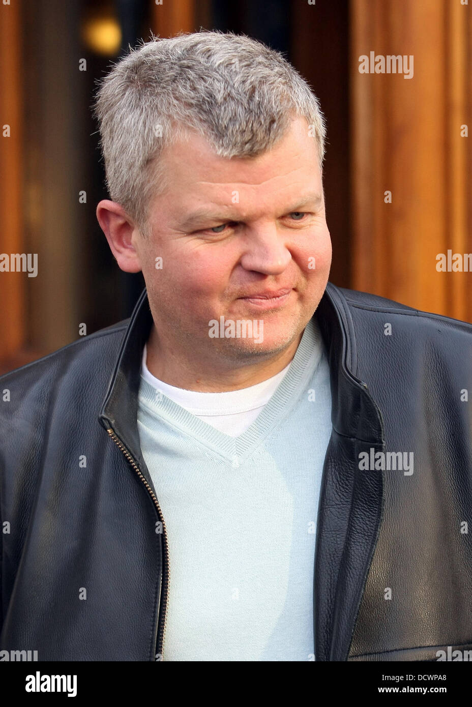Adrian Chiles and Christine Bleakley leave the pub after having a drink ...