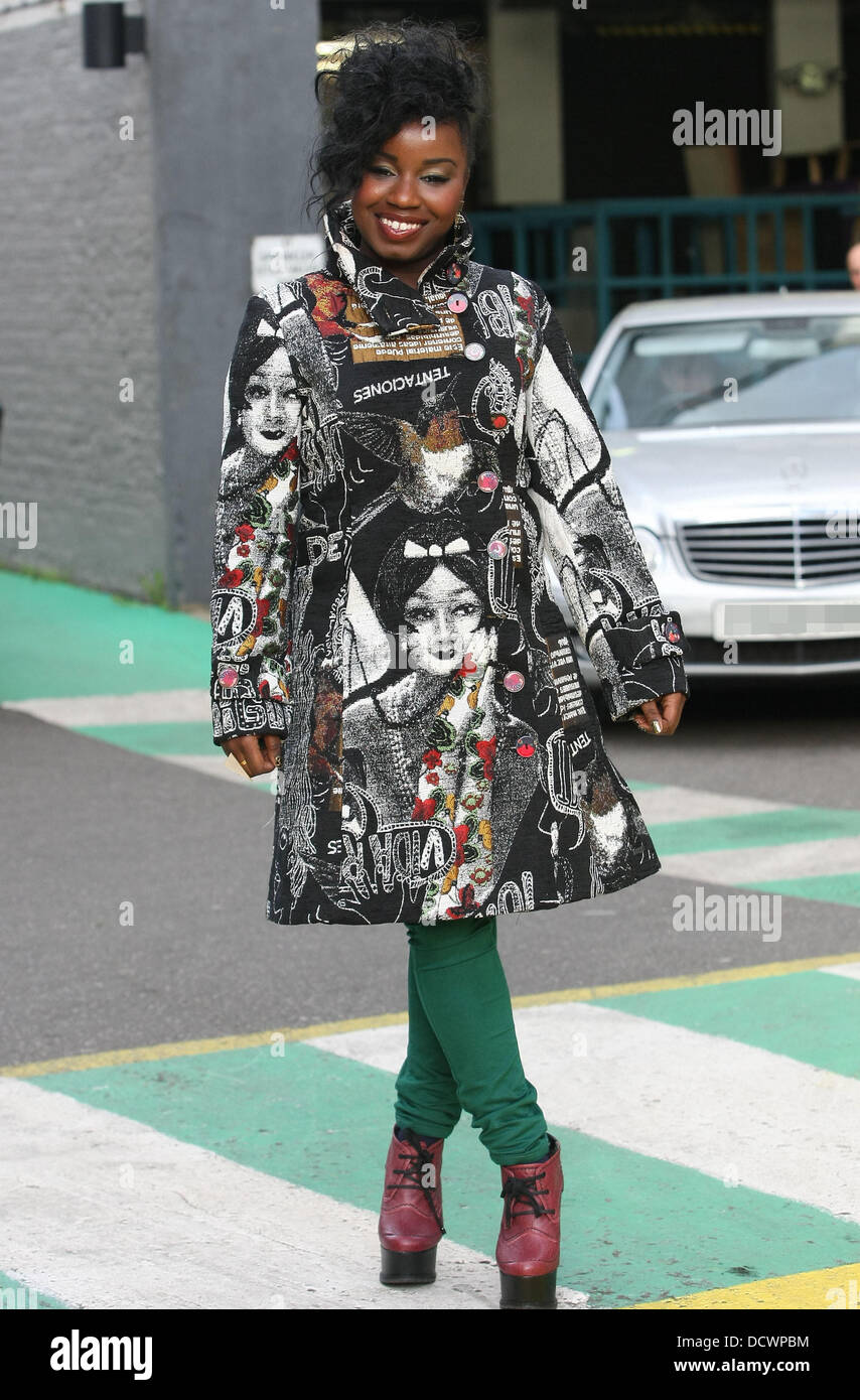 Misha Bryan at the ITV studios London, England - 05.12.11 Stock Photo ...