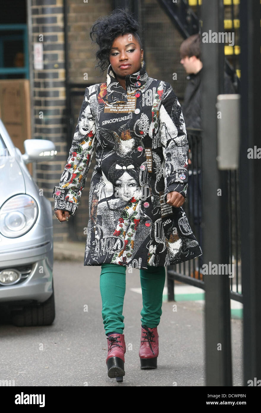 Misha Bryan at the ITV studios London, England - 05.12.11 Stock Photo ...