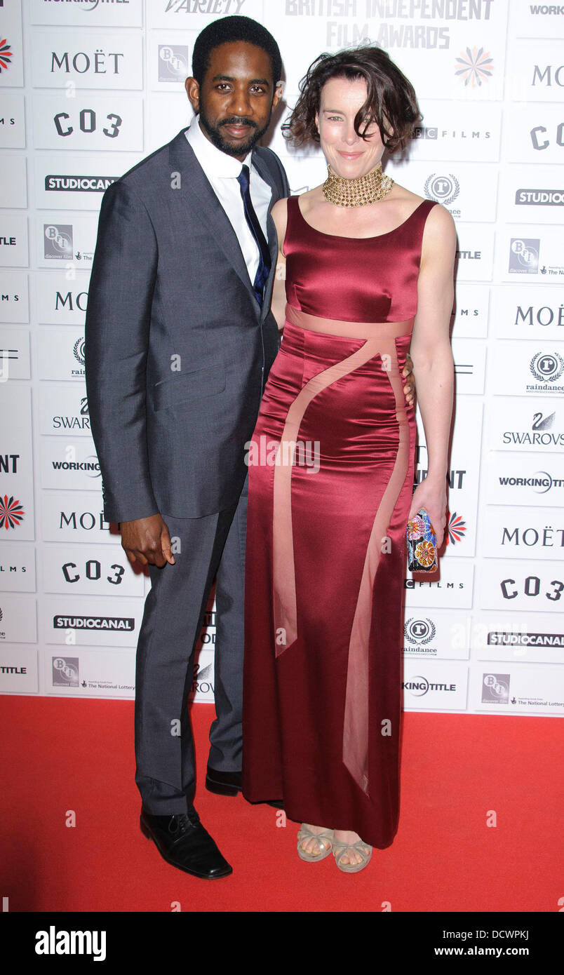 Rhashan Stone and Olivia Williams Moet British Independent film awards ...