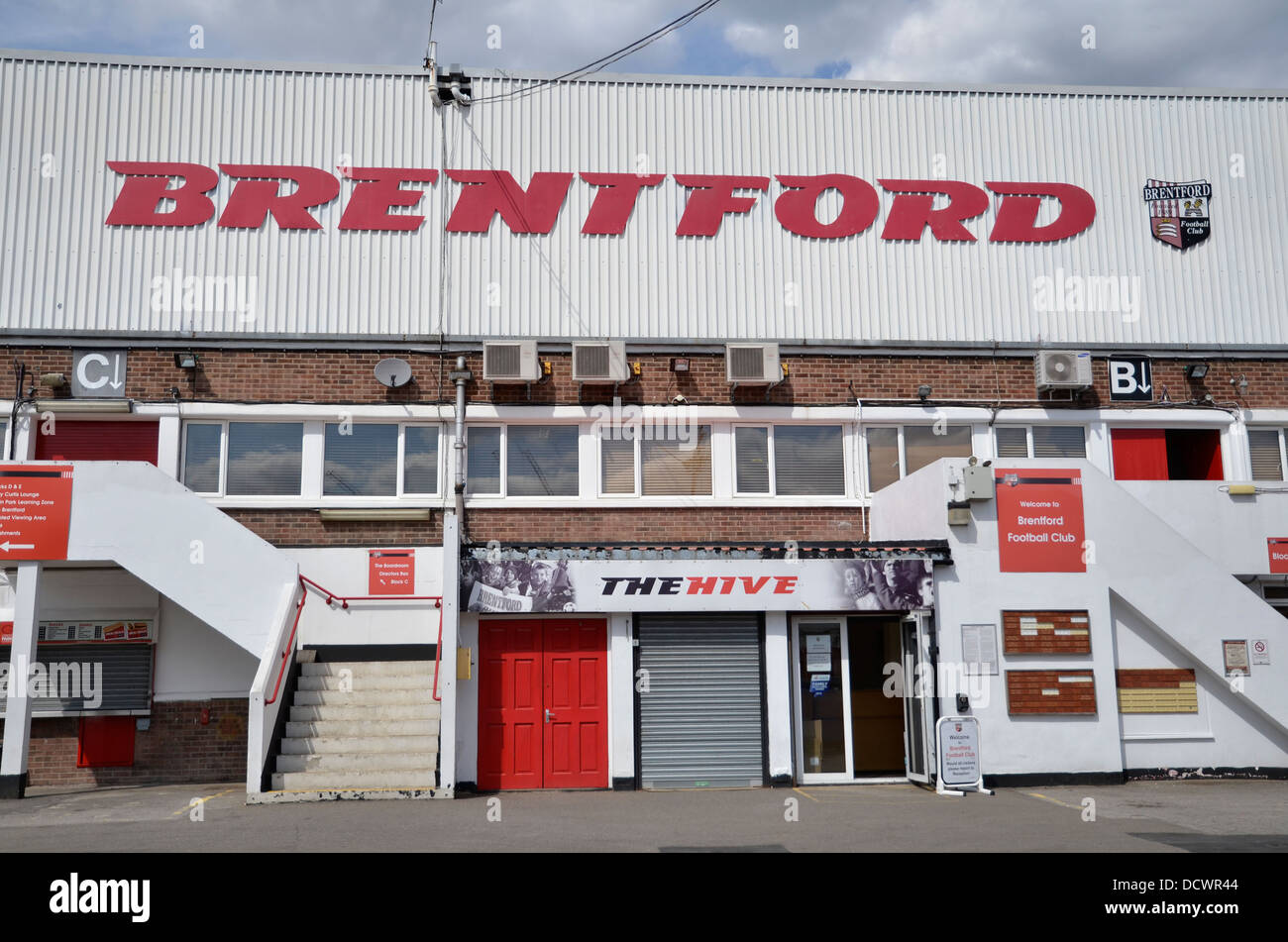 Brentford Football Club's Griffin Park ground in West London Stock ...