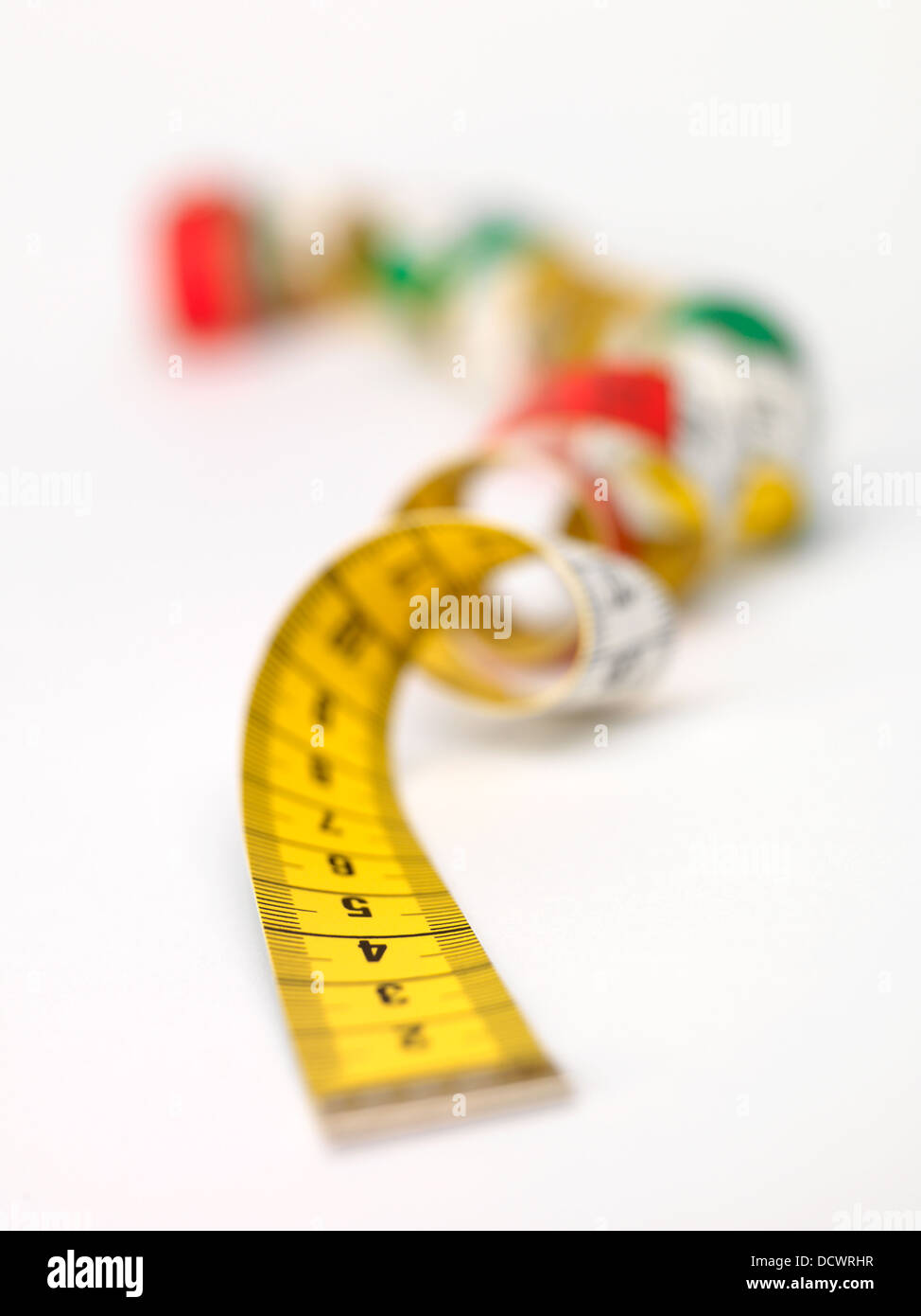 In a row measurement Cut Out Stock Images & Pictures - Alamy