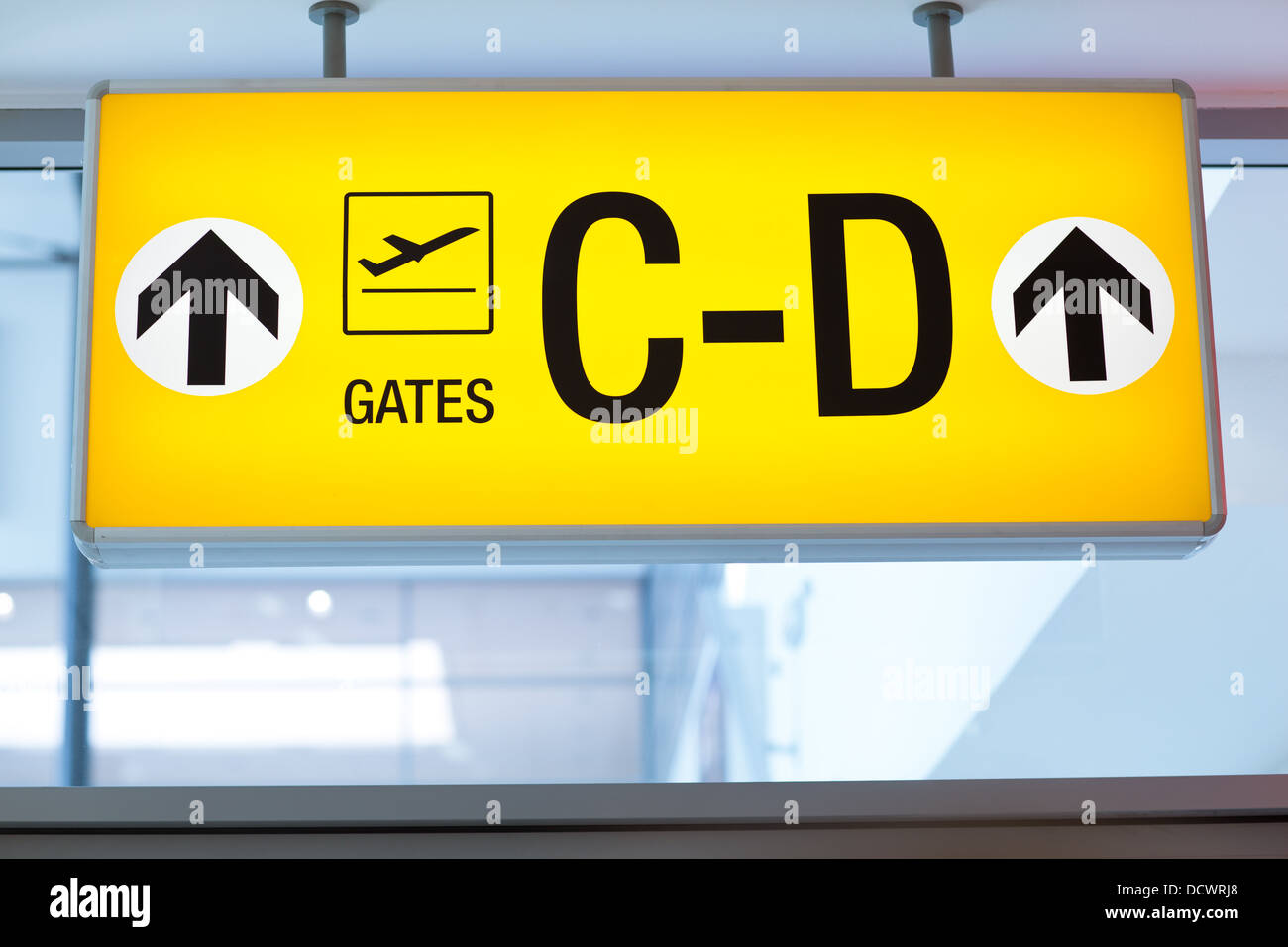 signs at an airport Stock Photo - Alamy