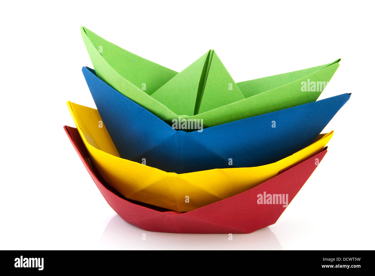 colorful paper boat Stock Photo - Alamy