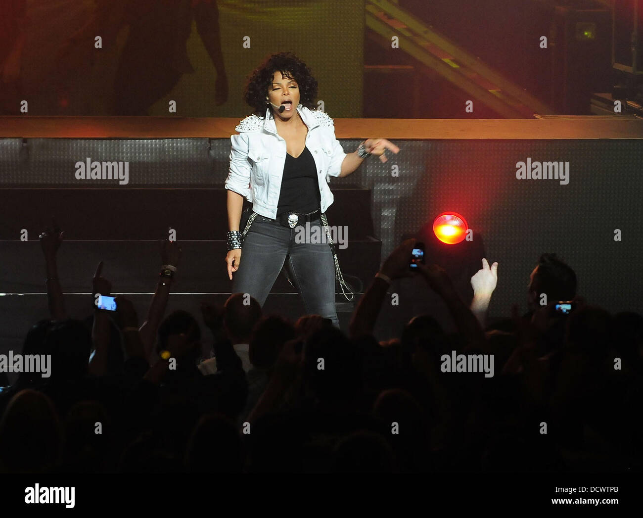Janet Jackson performs during her 'Up Close and Personal Tour 2011' at ...