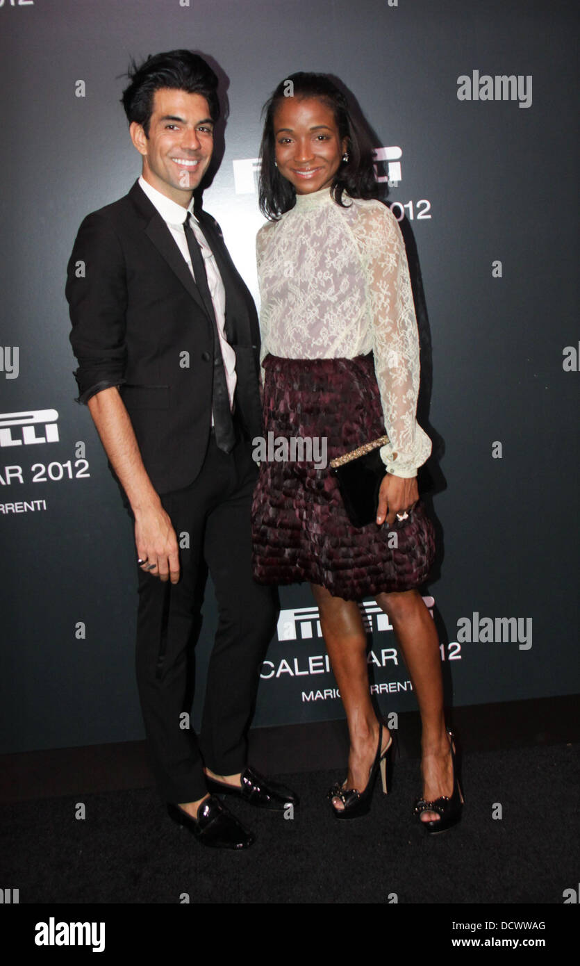 Keegan Singh and Genevieve Jones The 2012 Pirelli Calendar gala dinner ...