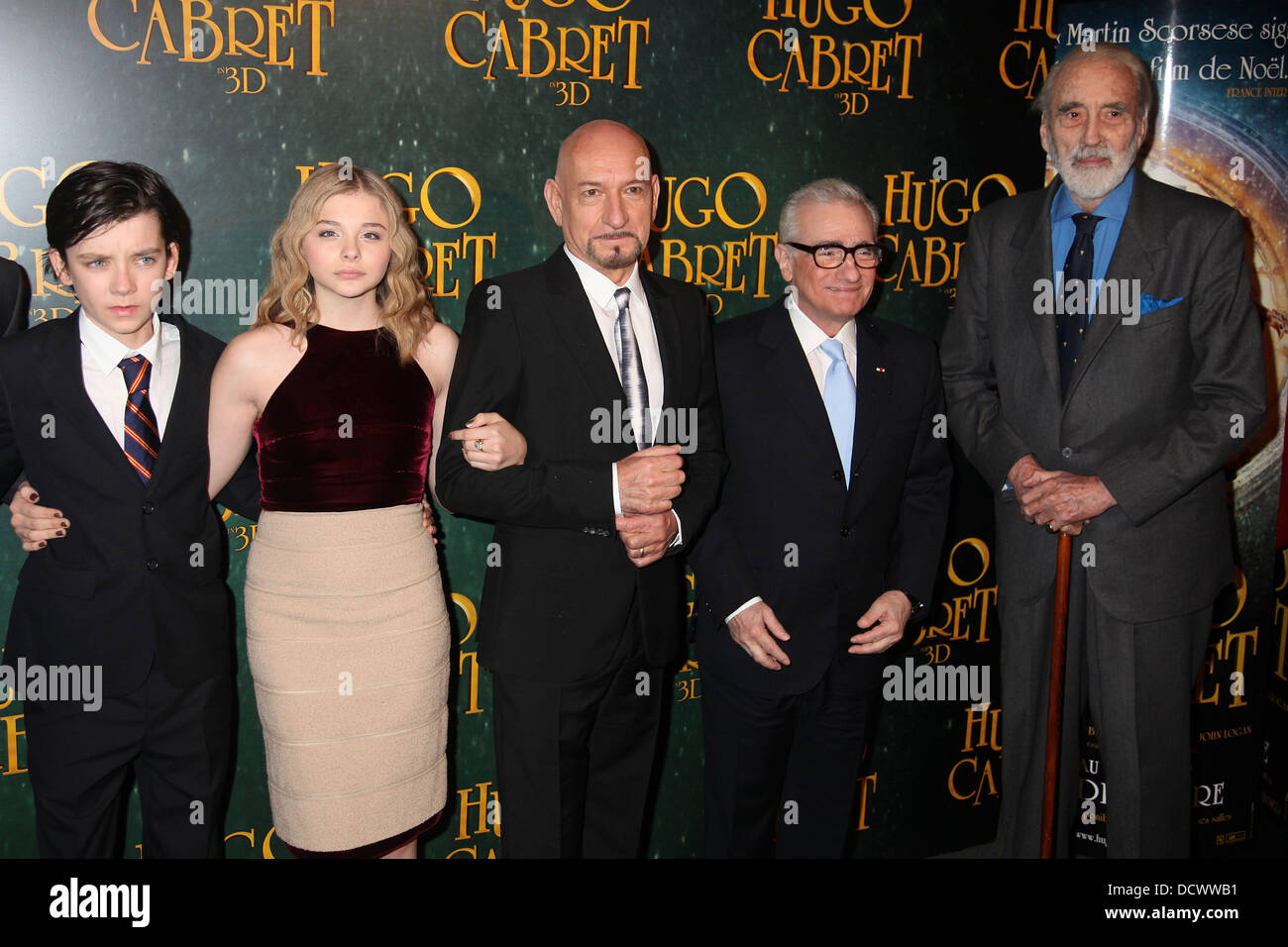 Asa Butterfield, Chloe Moretz, Ben Kingsley, Martin Scorsese and Sir ...