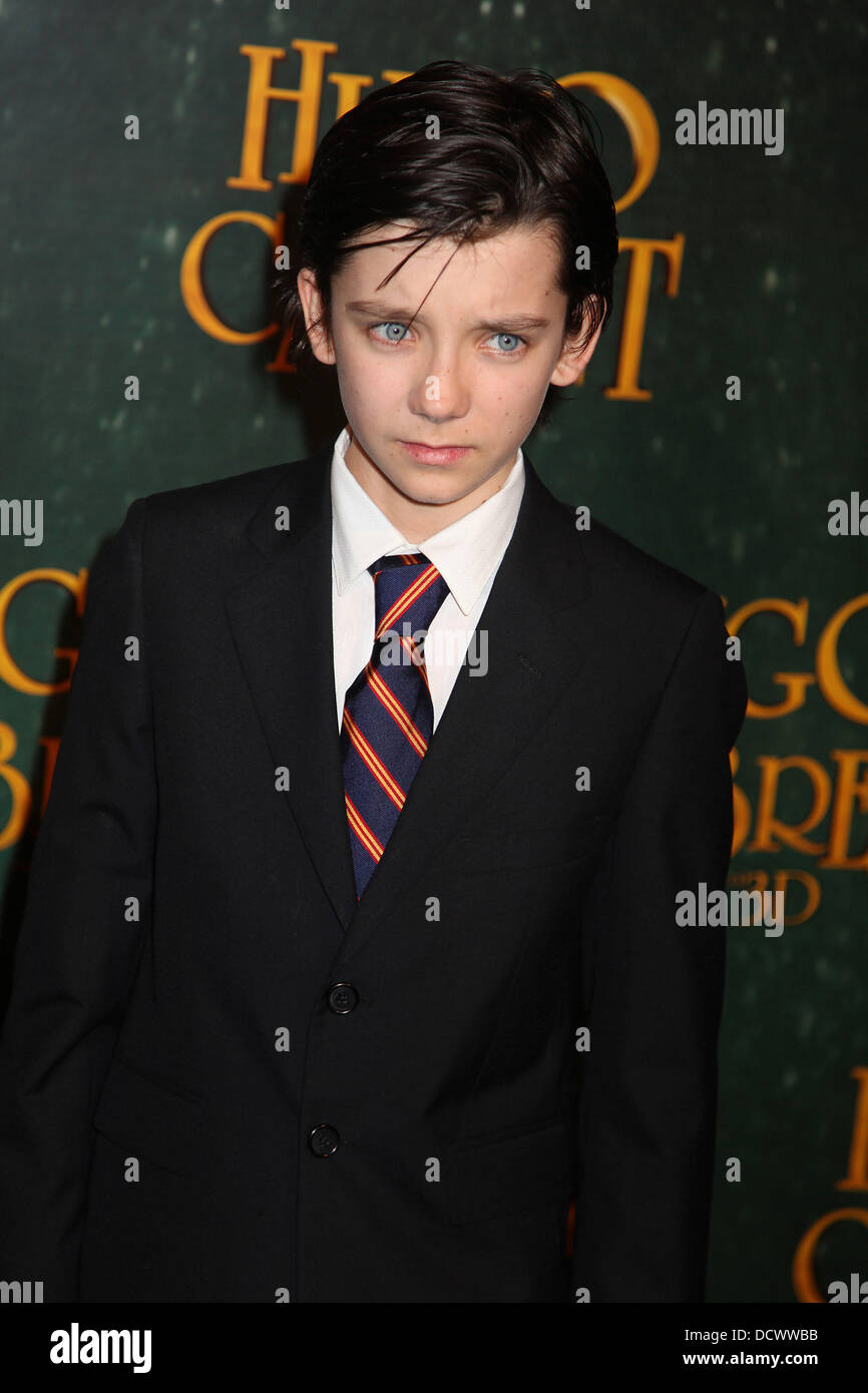 Asa Butterfield The Premiere of 'Hugo' held at UGC Normandie Paris ...