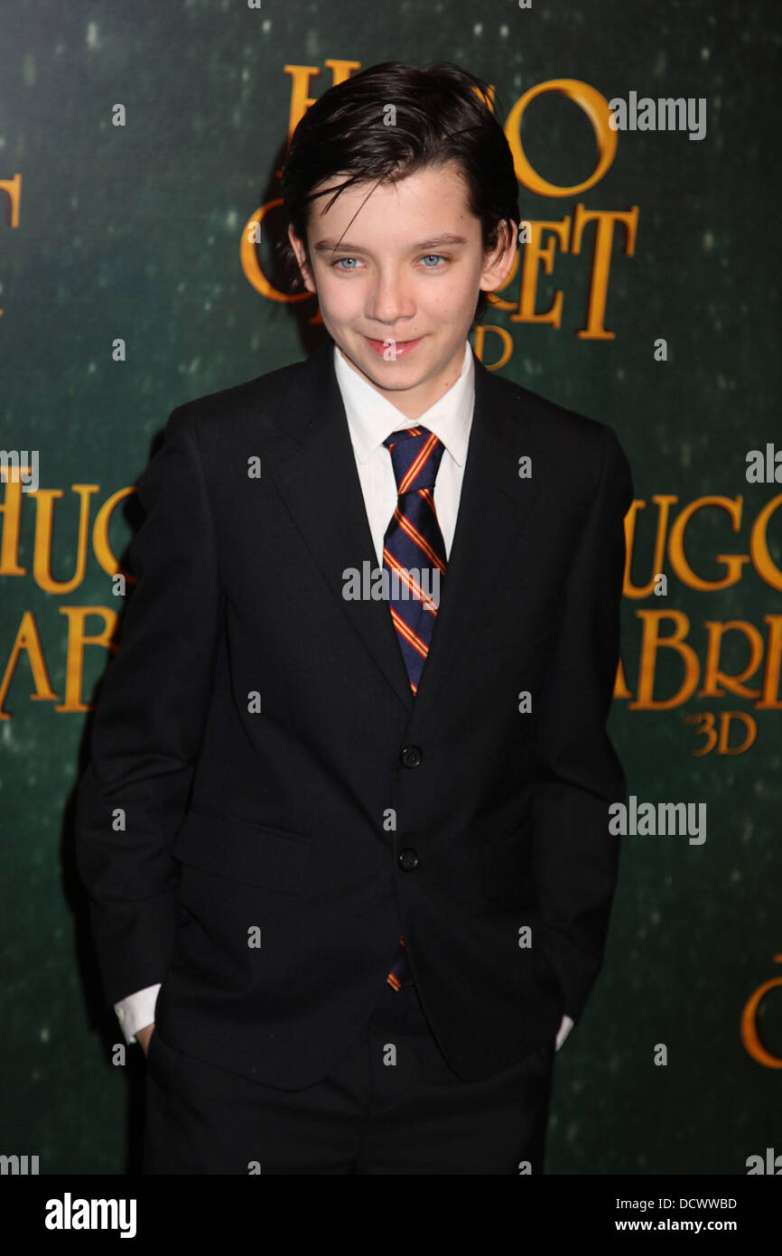 Asa Butterfield The Premiere of 'Hugo' held at UGC Normandie Paris ...
