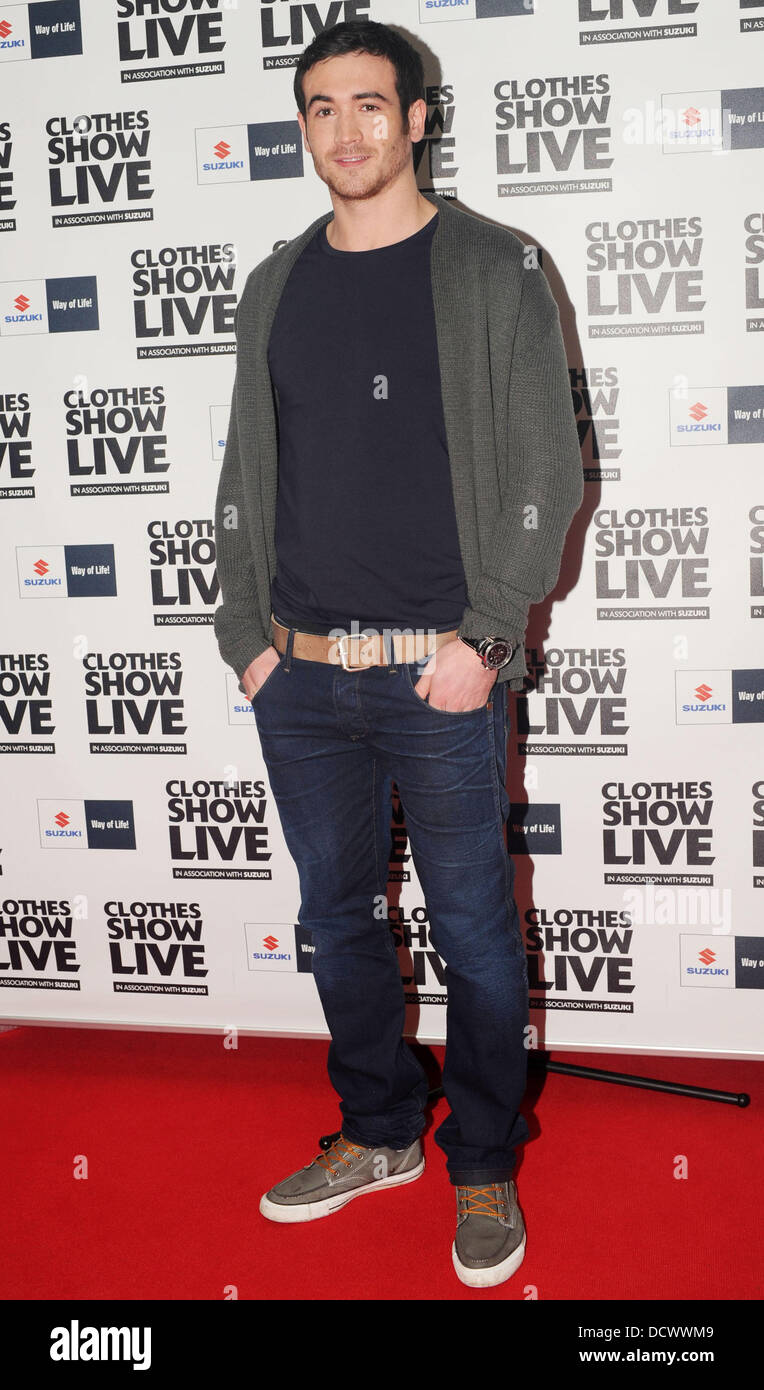 David Atkins (aka Rob from Hollyoaks) Clothes Show Live 2011 at the ...