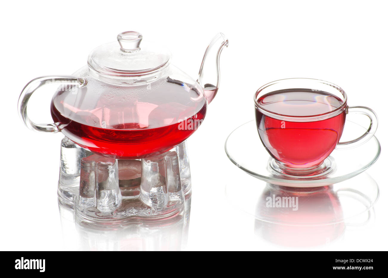 Tea pouring into cup Cut Out Stock Images & Pictures - Alamy