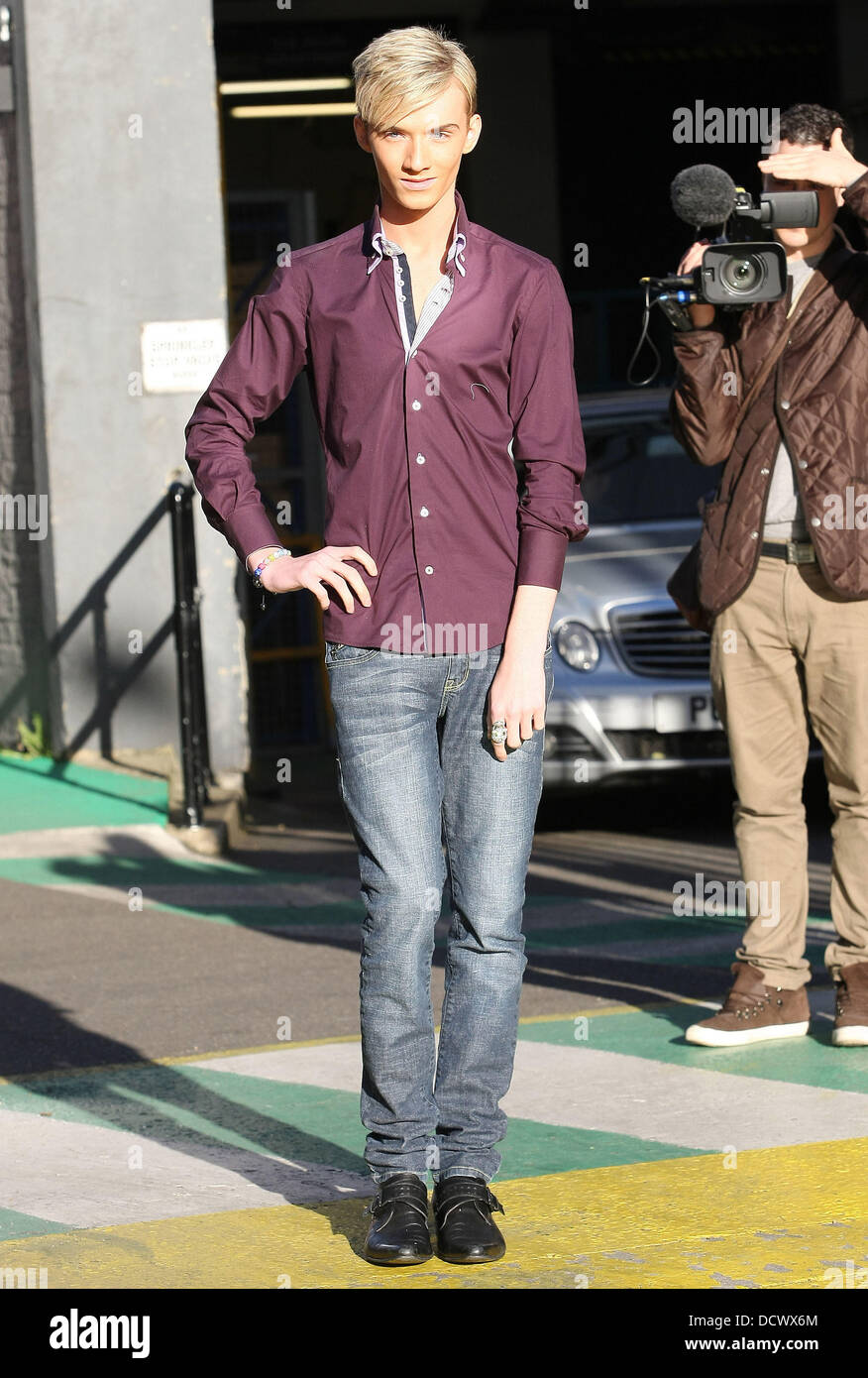 Harry Derbidge outside the ITV studios London, England - 07.12.11 Stock ...