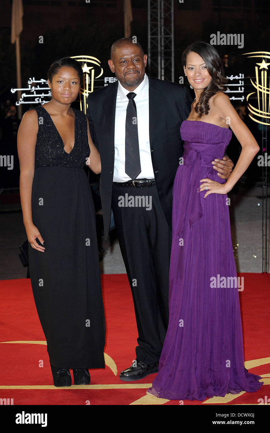 Forest Whitaker with his daughter Sonnet Whitaker (left) and wife ...