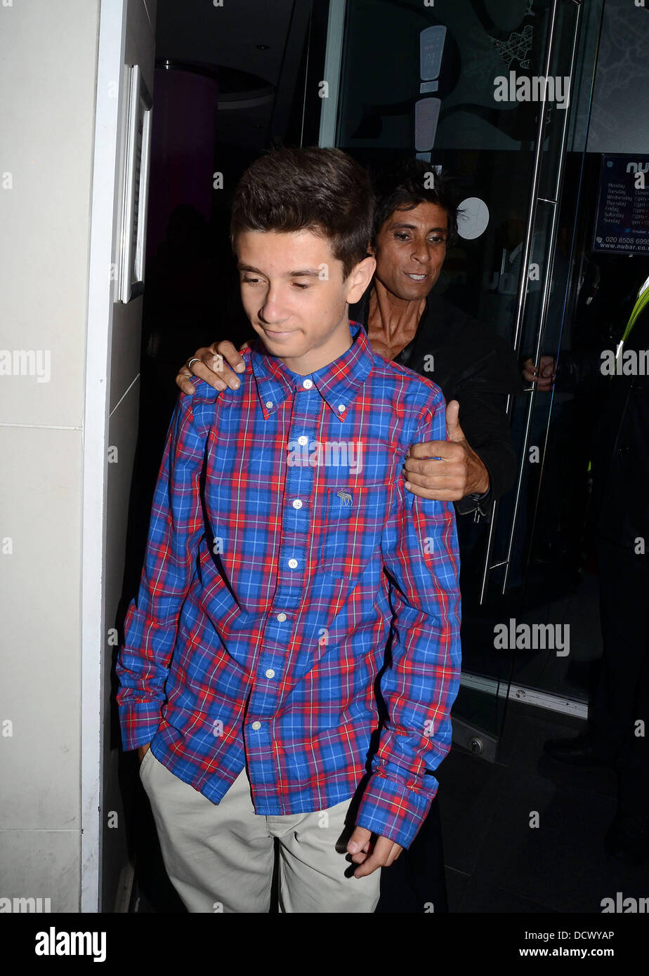 Fatima Whitbread with her son Mark Wright's welcome home party held at ...