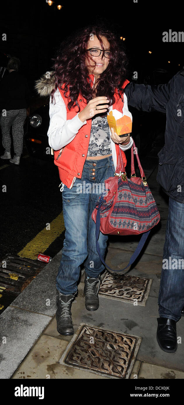 Jade Thirlwall , of X Factor, arriving at a hotel. London, England - 08 ...