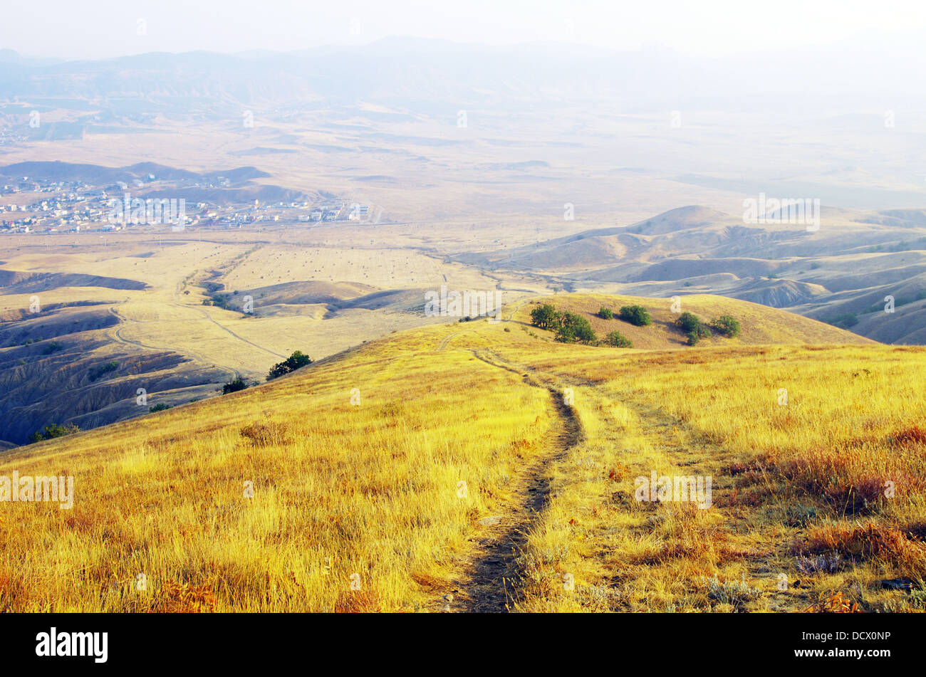 path on mountain meadow Stock Photo - Alamy