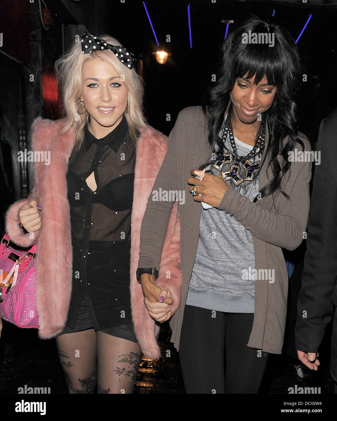 X Factor contestant Amelia Lily and her mentor Kelly Rowland looking ...