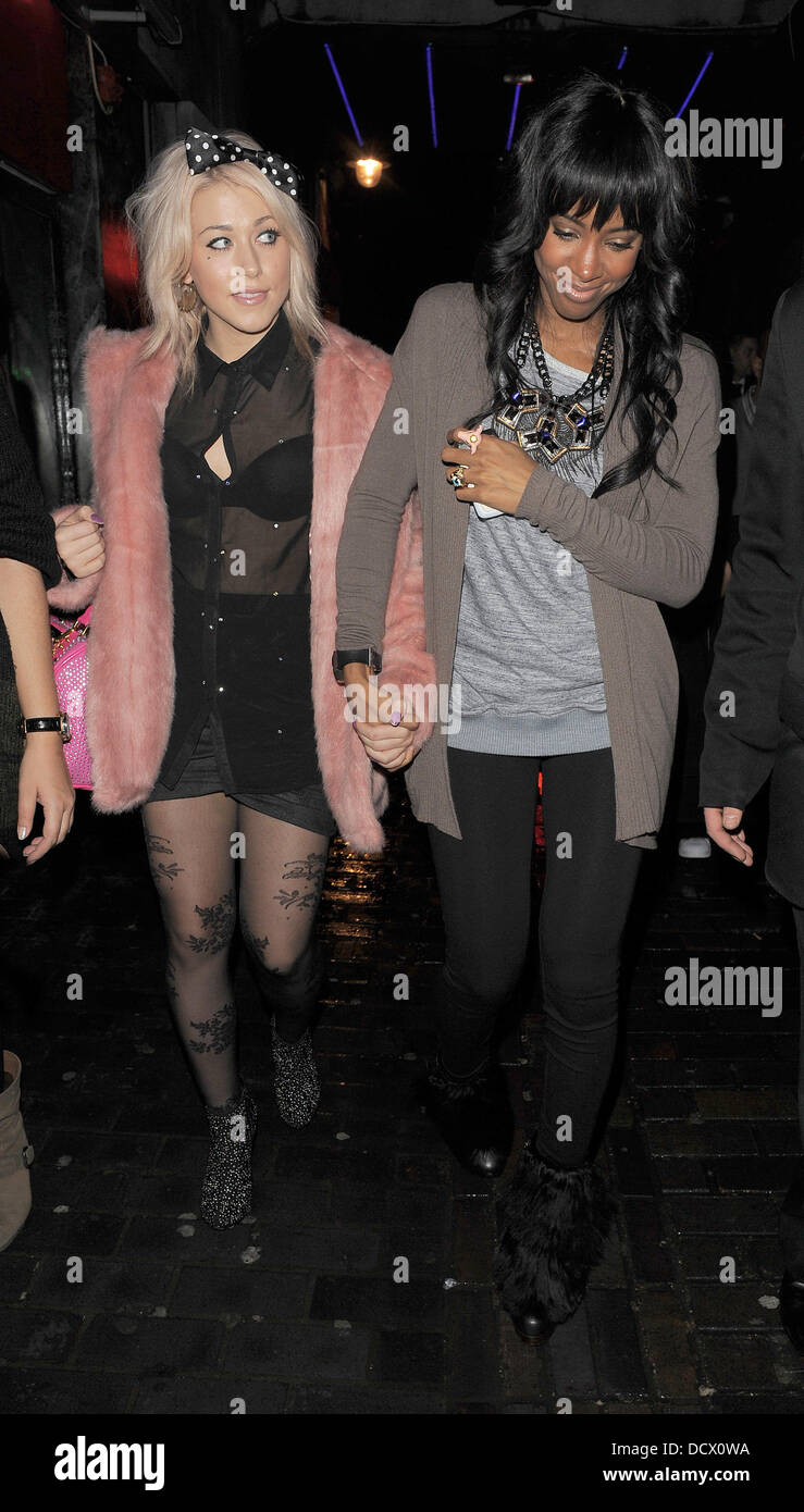 X Factor contestant Amelia Lily and her mentor Kelly Rowland looking ...