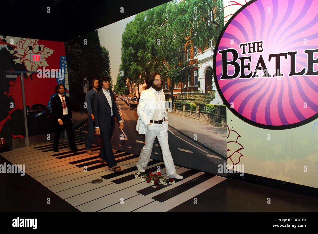 Atmosphere Madame Tussauds unveils The Beatles wax figures in Hollywood ...