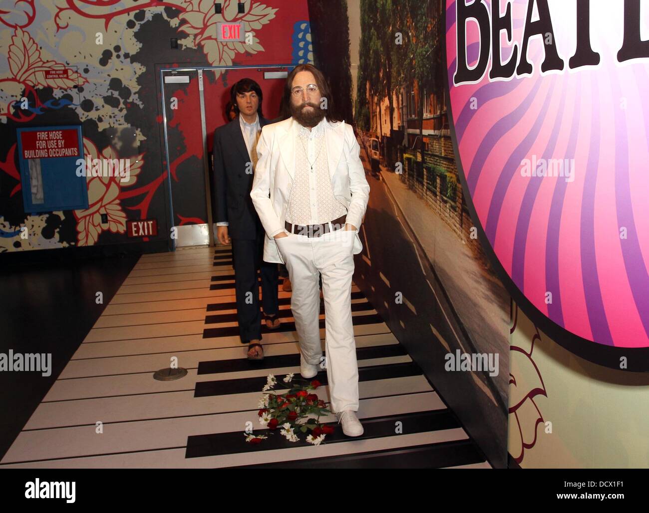 Atmosphere Madame Tussauds unveils The Beatles wax figures in Hollywood ...