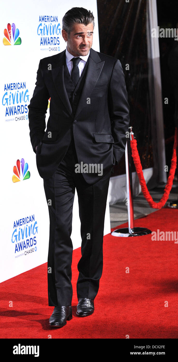 Colin Farrell The 1st annual American Giving Awards held at the Dorothy ...