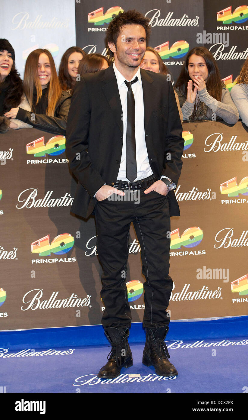 Robert Ramirez '40 Principales Awards 2011' at the Palacio de los ...