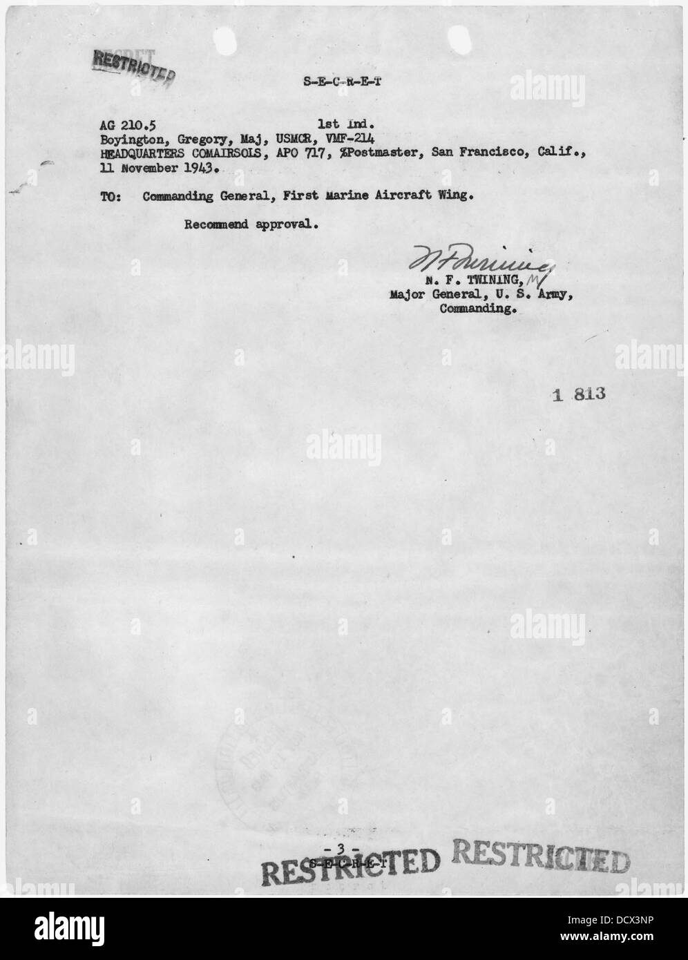 Major general twining hi-res stock photography and images - Alamy