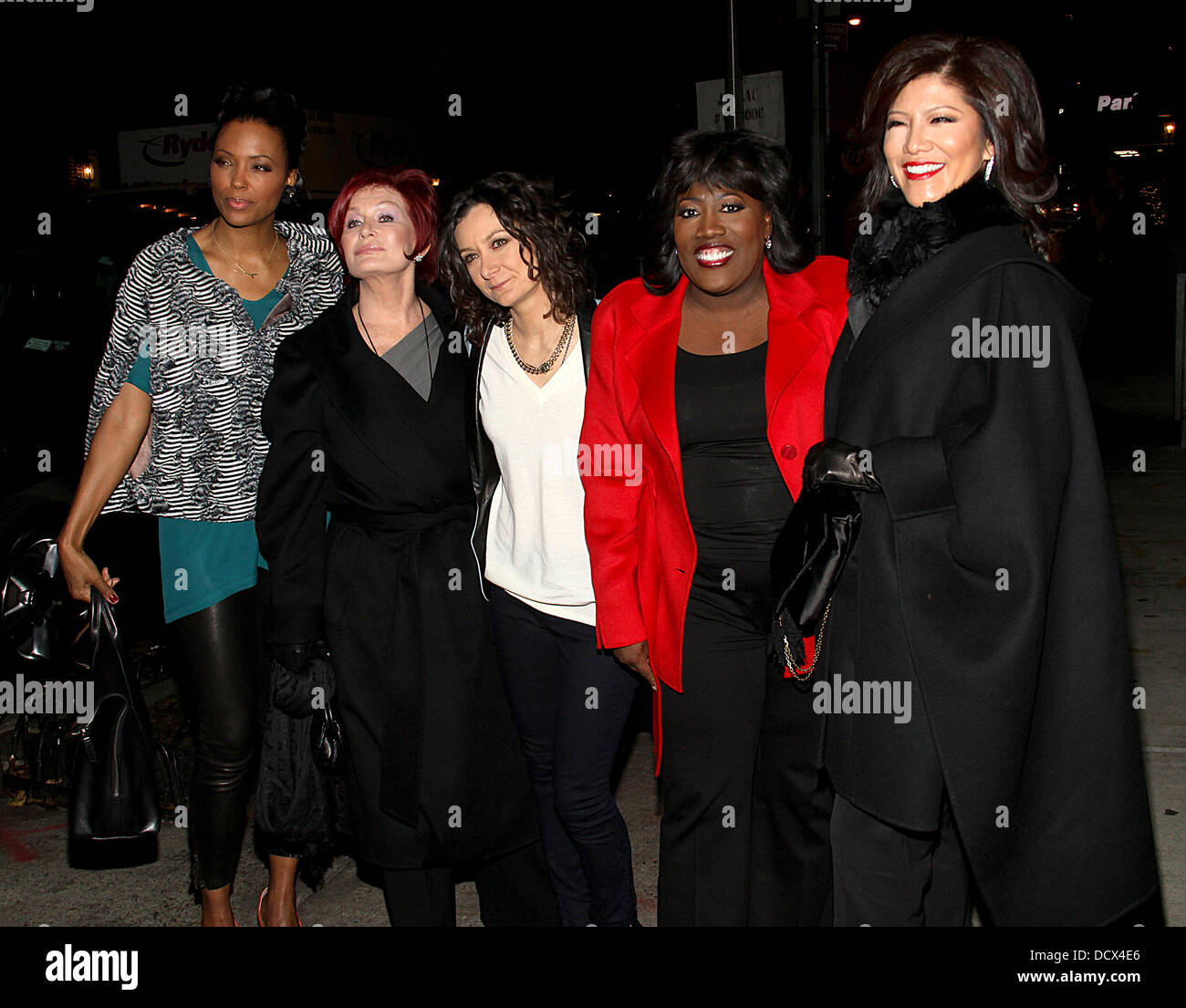 Aisha Tyler, Sharon Osbourne, Sara Gilbert, Sheryl Underwood and Julie ...