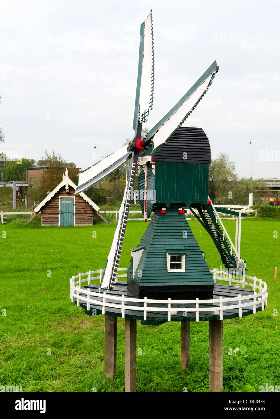 Dutch miniature windmill Stock Photo - Alamy