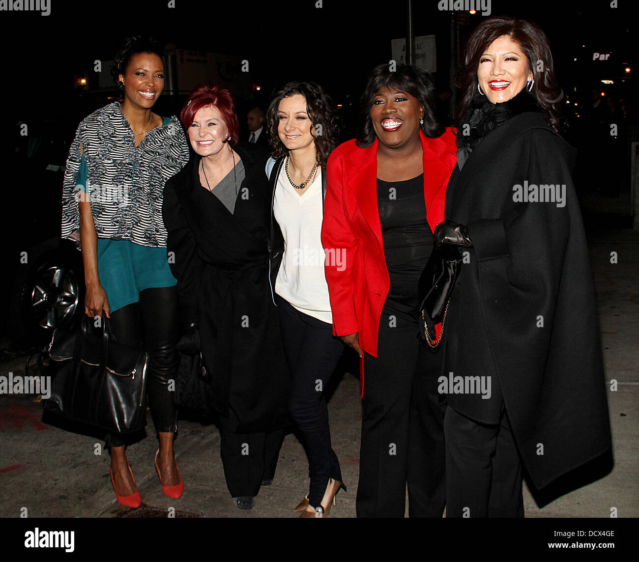 Aisha Tyler, Sharon Osbourne, Sara Gilbert, Sheryl Underwood and Julie ...
