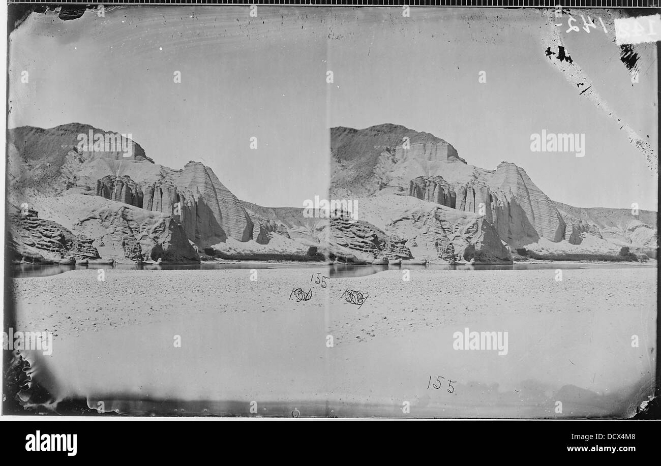 Fortification Rock, located near the head of Black Canyon, is a ...