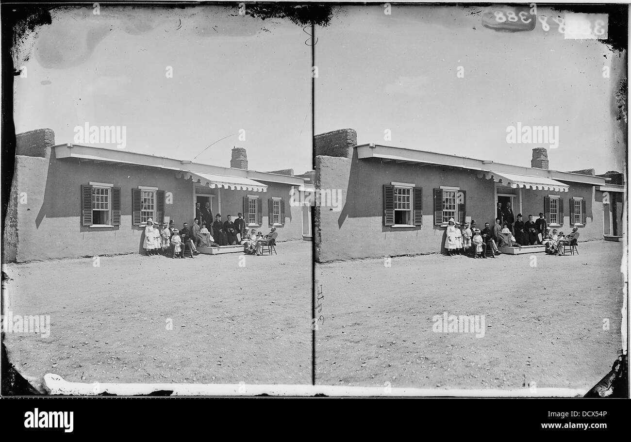 This photograph shows Fort Garland, Colorado, a former U.S. military ...