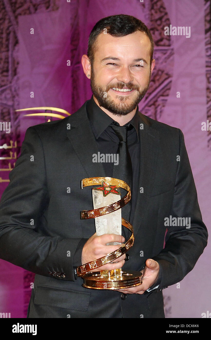 Australian actor Daniel Henshall gives the thumb up after receiving his ...