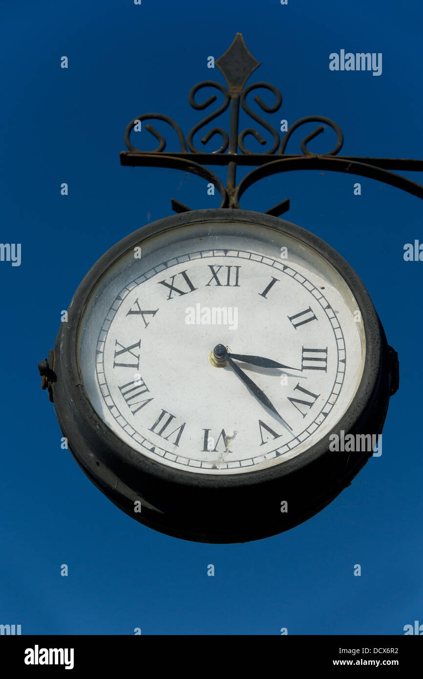 Old clock outdoor Stock Photo - Alamy