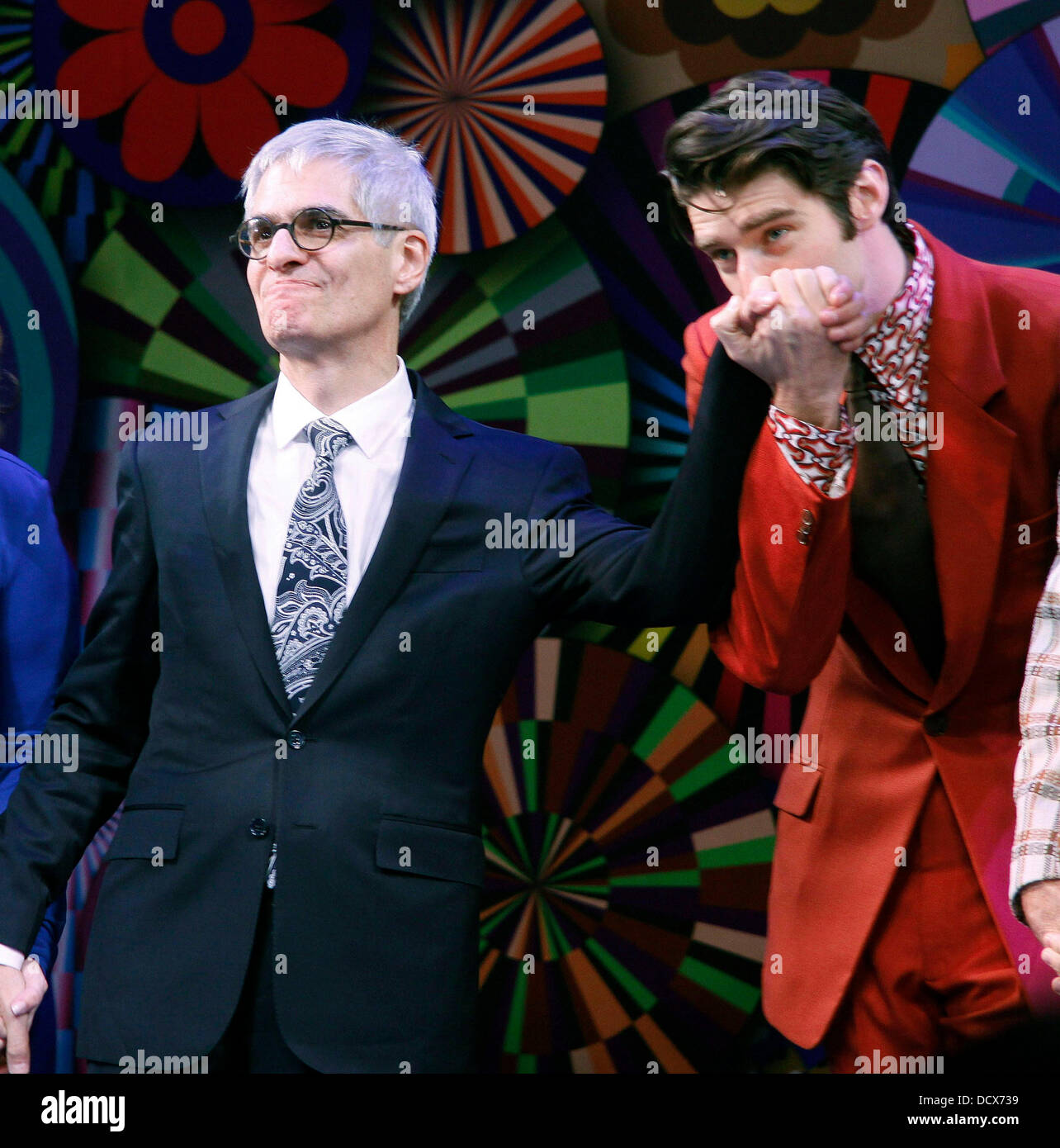 Peter Parnell and Drew Gehling Opening night of the Broadway musical ...