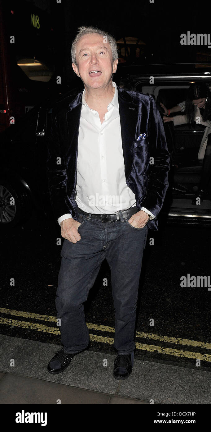 X Factor judge Louis Walsh arriving at a hotel. London, England - 12.12 ...