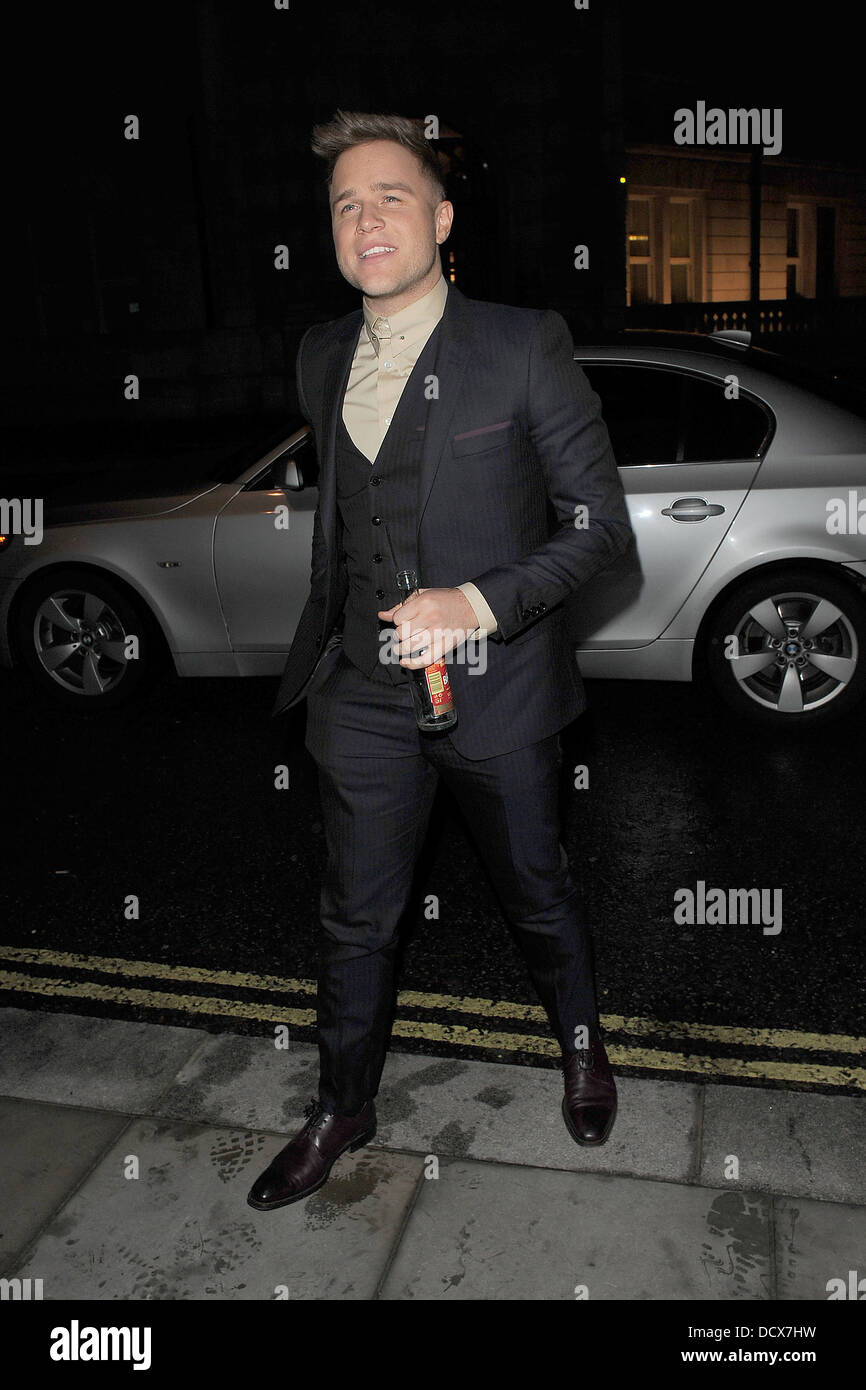 X Factor presenter Olly Murs arriving at a hotel. London, England - 12. ...