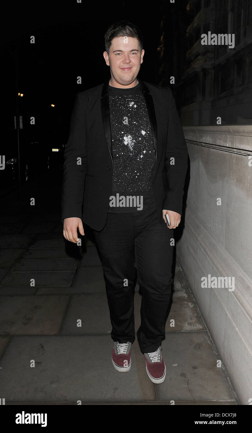 X Factor contestant Craig Colton arriving at a hotel. London, England ...