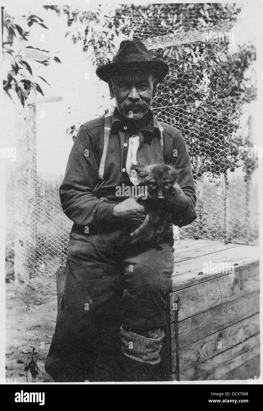 Fox farmer, Dawson, Yukon Territory. Same source as 5E966. - - 297813 ...