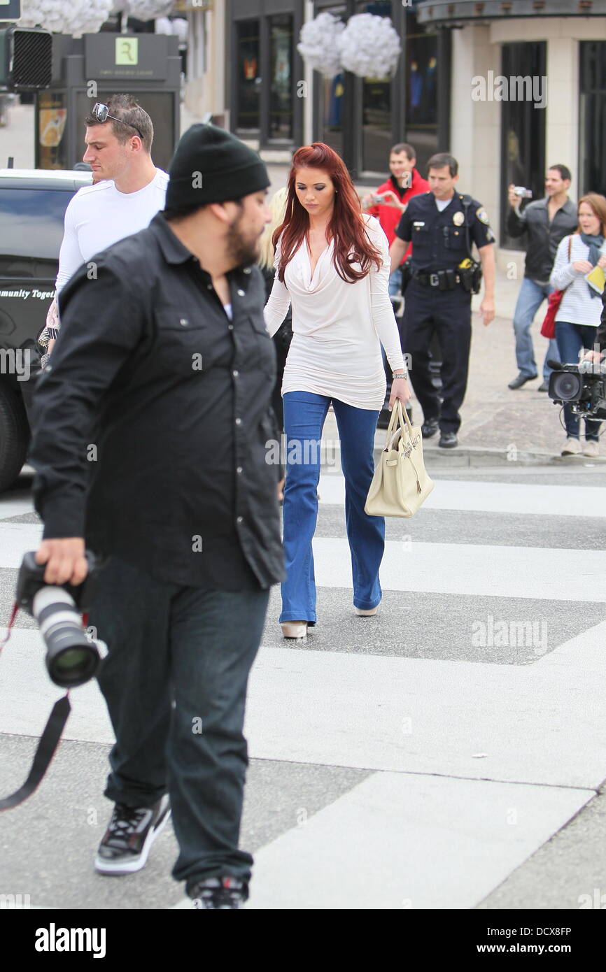 Amy Childs filming for her new reality show 'It's All About Amy' on ...